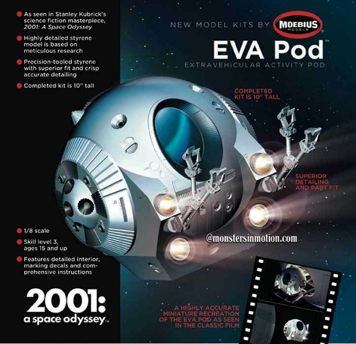 2001 A Space Odyssey 2001 Eva Space Suit Replica Movie Moebius 1/8