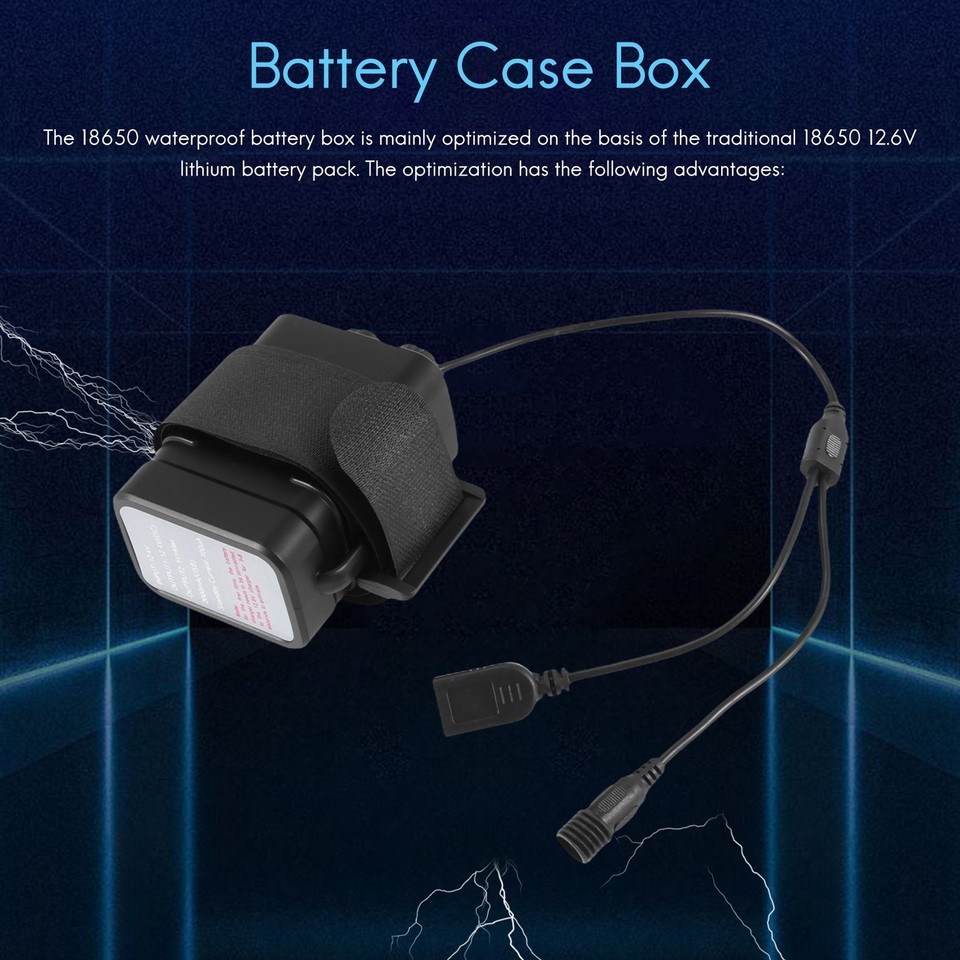 DIY 6X 18650 Battery Case Box Cover with 12V DC and USB Supply for ...