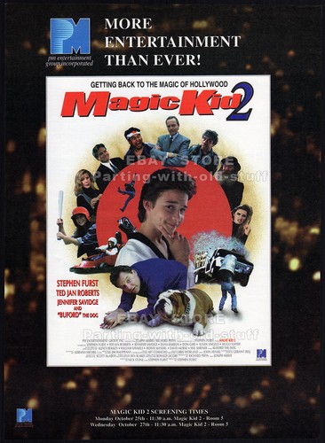 MAGIC KID II / 2__Orig. 1993 Trade AD movie promo__STEPHEN FURST_TED ...