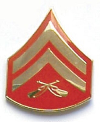 MILITARY HAT LAPEL PIN - MARINES CORPORAL PIN - NEW | eBay