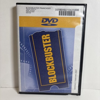 Blockbuster DVD Case With Sweeney Todd Movie Johnny Depp | eBay