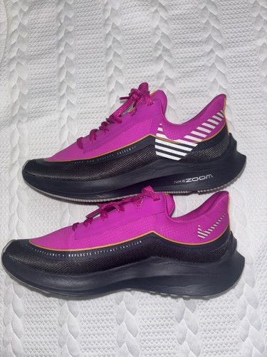 Nike Zoom Winflo 6 Shield Reflective Fire Pink Women's Running Shoes ...