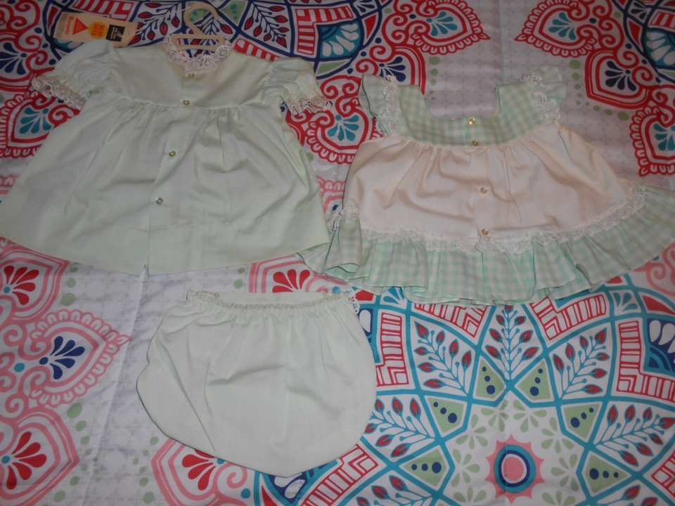 Beautiful Vintage BRYAN DRESS SET including Pinafore Panties Light ...