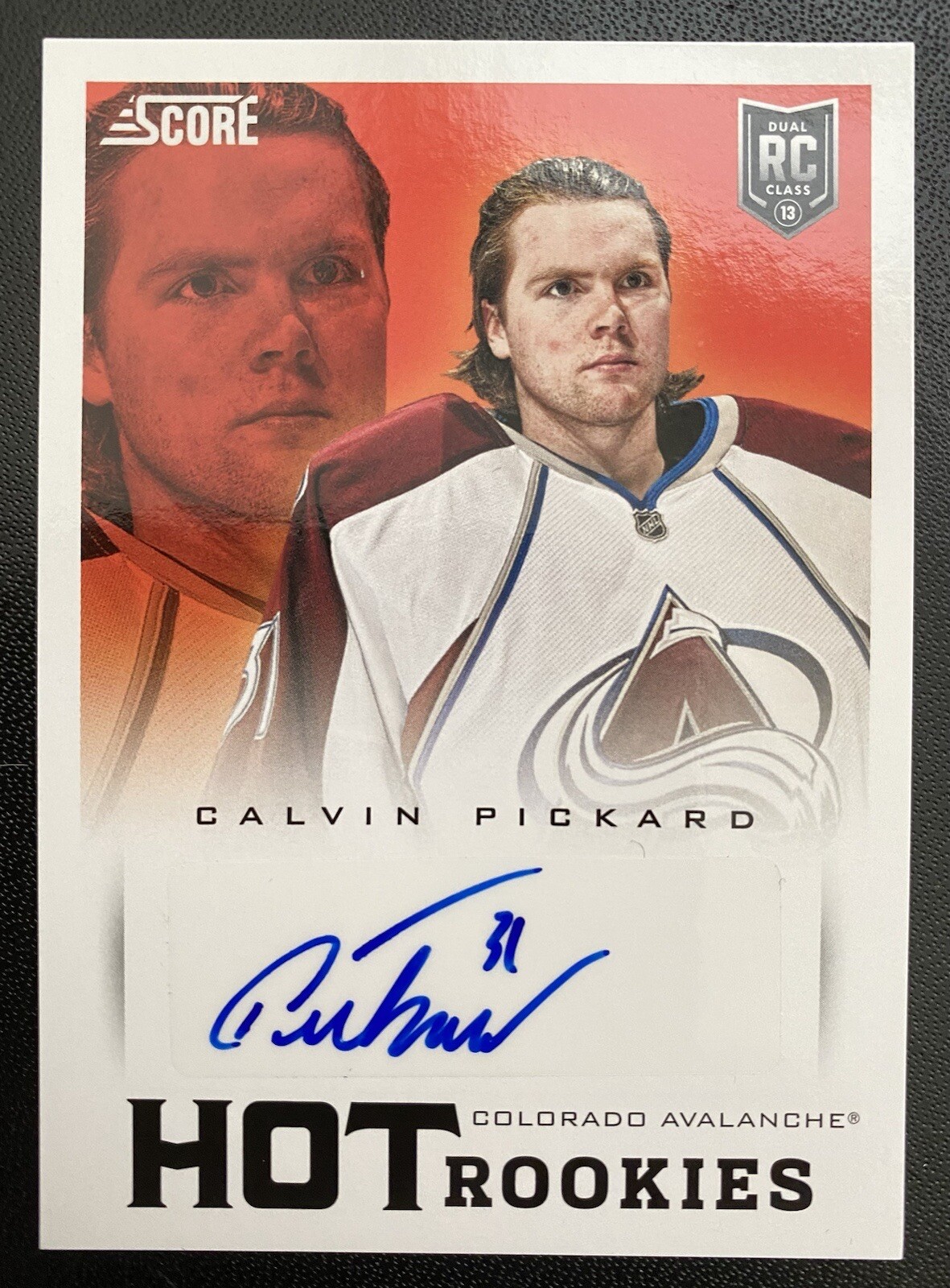 2013-14 Score Calvin Pickard Hot Rookies Signatures #599 - Excellent | eBay