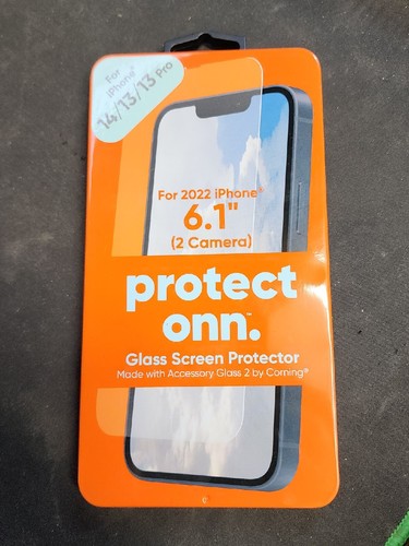 Protect Onn. iPhone glass screen protector For 2022 IPHONE 6.1" Pro (3 ...