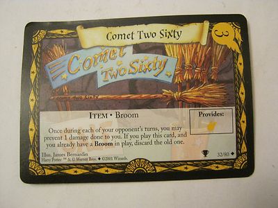 Harry Potter Comet Two Sixty #3 Broom Game Card 32/80 (READ NOTES) (011 ...