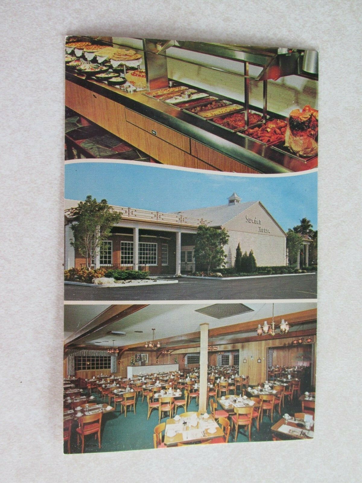 J2427 Postcard Sweden House Smorgasbord Miami Florida FL restaurant | eBay