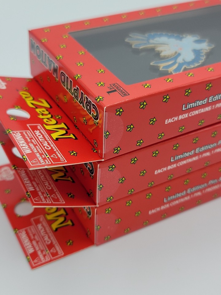 MetaZoo Pin Club Mothman Pin + Promo Card 1st Edition Collectible Set ...