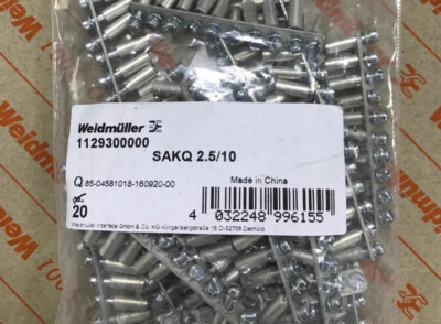 20 PCS/bag Weidmuller SAKQ2.5/10 1129300000 short-circuit bar / bridge ...