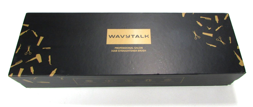 Wavytalk Model 375 Pink Professional Salon Hair Straightener Brush With ...