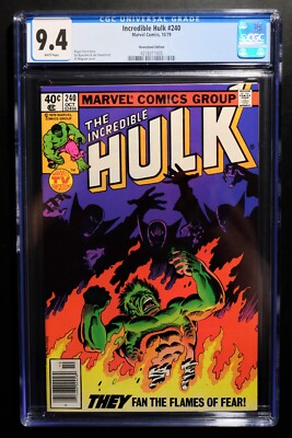INCREDIBLE HULK #240 CGC 9.4 - WHITE PAGES *NEWSSTAND EDITION* | eBay