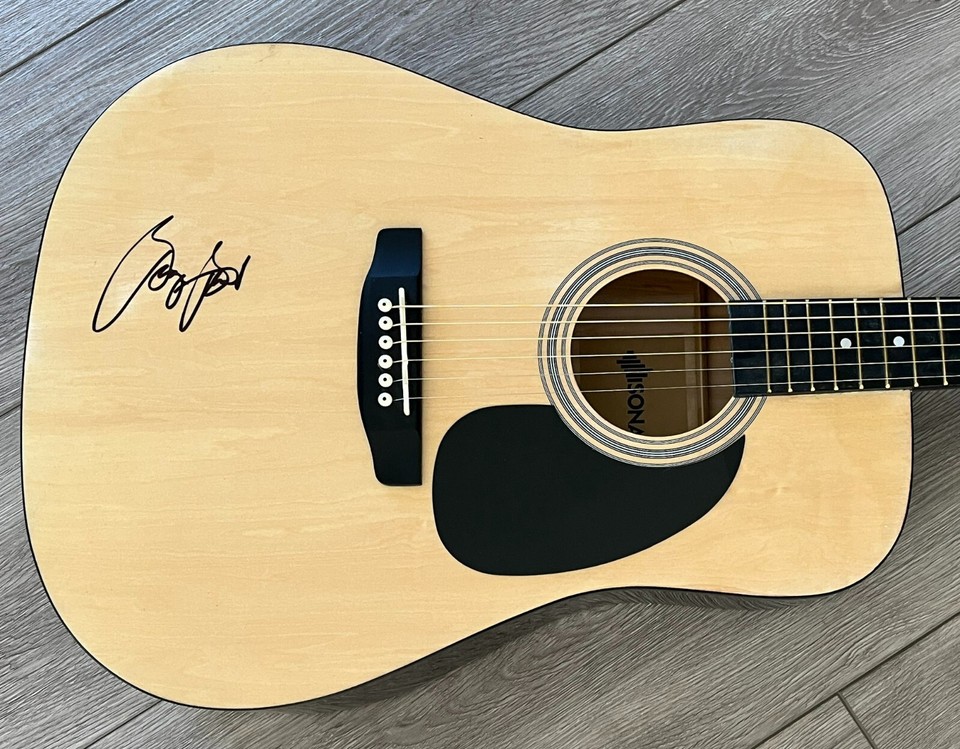 GEORGE STRAIT SIGNED AUTOGRAPH ACOUSTIC GUITAR w/EXACT VIDEO PROOF ...