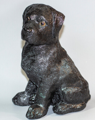 Black Labrador Cremation Urn Dog Ashes Pet Loss Sculpture Memorial ...