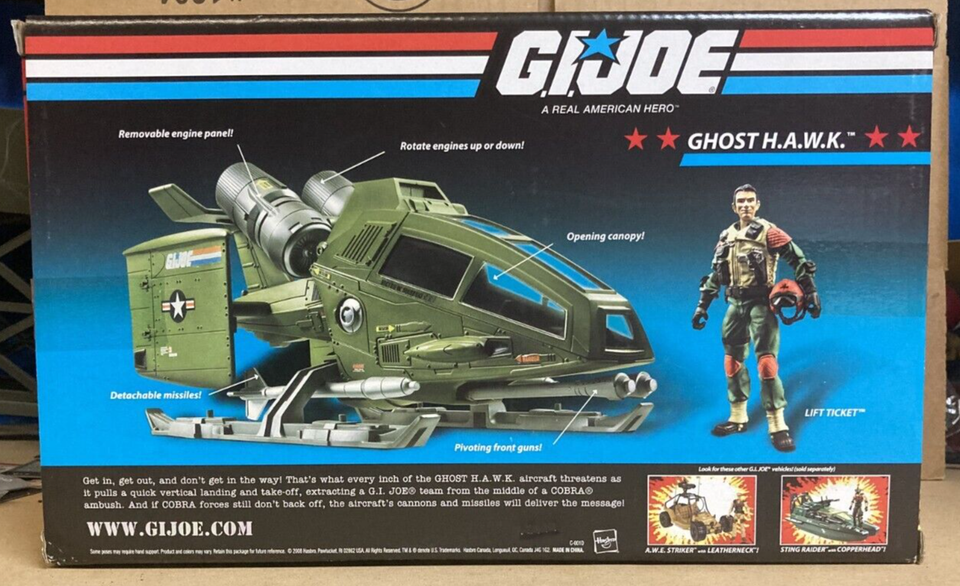 GI Joe 2008 Ghost Hawk with Lift Ticket MIB 25TH (Sky Hawk) | eBay