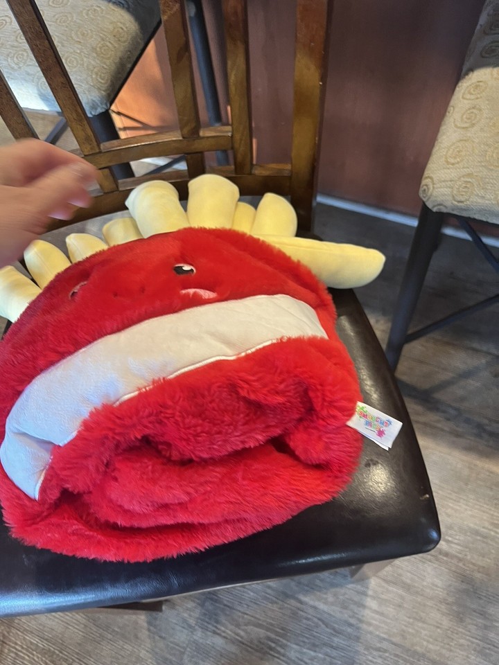 Smoochy Pals Plush French Fries Large Stuffed Toy Made By Linzy Soft 14 ...