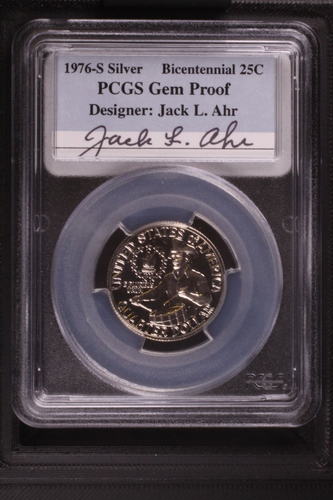 1976-S 25c Bicentennial PCGS GEM Proof Signature Label SILVER | eBay