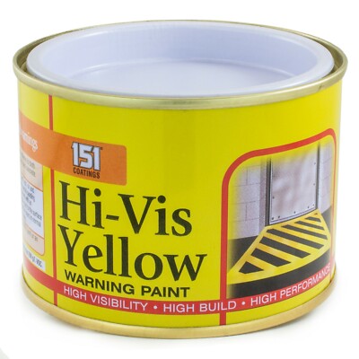 Hi-Vis Yellow Warning Paint Tin Road Line Sign Floor Marking Interior ...
