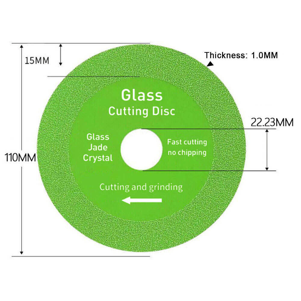 Glass Cutting Disc 1mm Ultra Thin Diamond Blade for Angle Grinder of ...