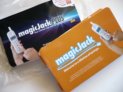 MAGIC JACK and MAGIC JACK PLUS, TWO COMPLETE KITS SETS, RETRO PHONE ...
