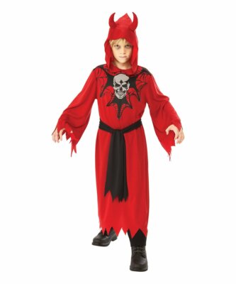 Rubie's Red Devil Skeleton Robe Boys Costume Kids Halloween Large | eBay