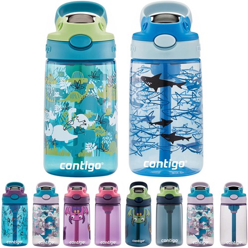 Contigo Kid's 14 oz. AutoSpout Straw Water Bottle with Easy-Clean Lid 2 ...