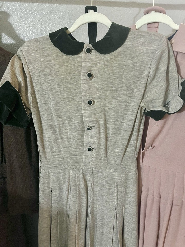 Vintage Wool Dresses, 4 Piece Lot 1930s - 1940s, Used SM | eBay