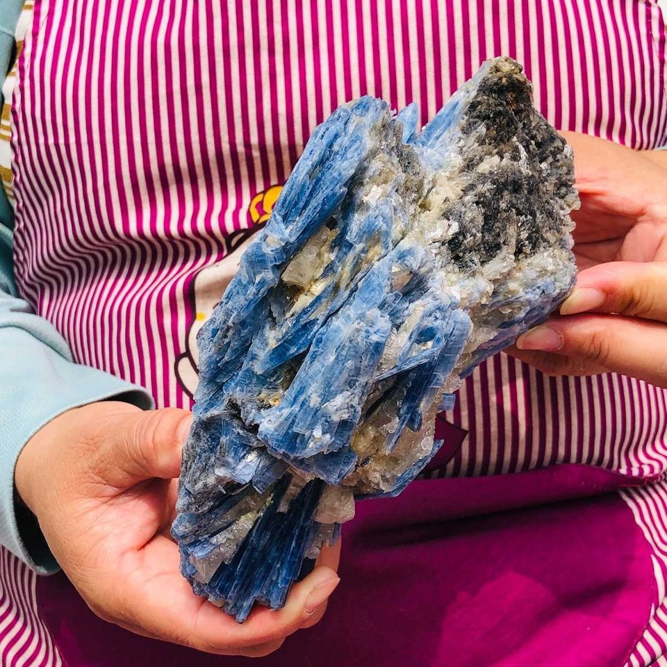 3.43LB Rare Natural Blue Kyanite Crystal Quartz Rough Mineral Specimen ...