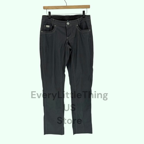 Kuhl Womens Pants 4 Kliffside Hiking Straight Leg Low Rise Stretch Gray ...