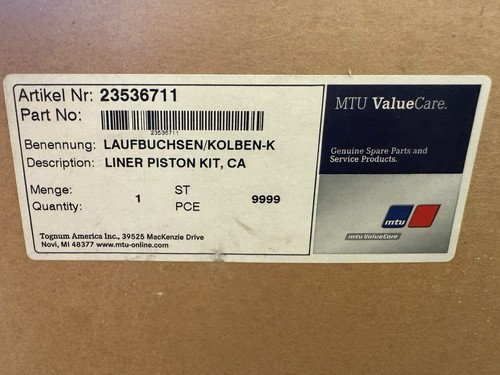 Mtu 16v2000 Cylinder Kits. New In Box | eBay