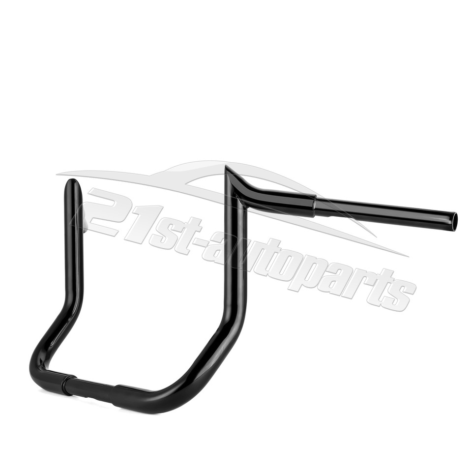 10" Black Meat Hook Bar Ape Hangers Handlebar For Harley Bagger Touring ...