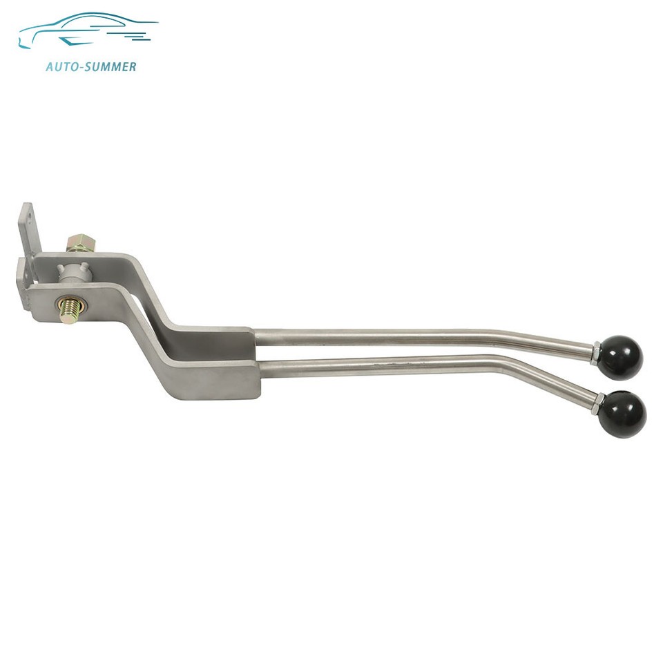 For GM 8-Bolt Stainless Twin-Stick Shifter Transfer Case Shifter W/Boot ...
