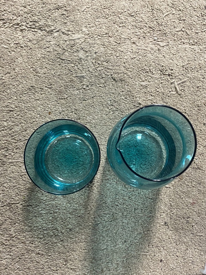 Jonathan Adler Biba Bedside Carafe Set (1) Carafe (1) Cup Glass NEW ...