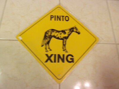 PINTO XING Aluminum Novelty Amber Sign 17" X 17" DIAGONAL SIGN ...