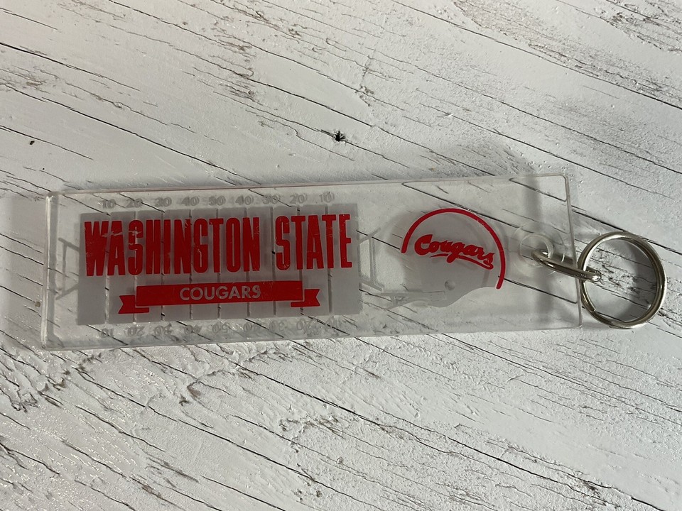 Washington State Cougars Keychain RecycledFashionShopCom | eBay