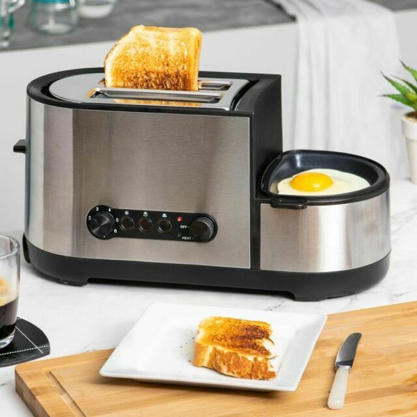 5 in 1 Toaster With Frying Pan Steamer Egg Boiler/poacher - 7 Modes for ...