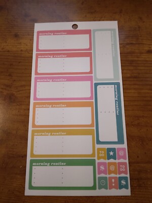 Happy Planner 8 Morning Routine Stickers MAMBI 276088 | eBay