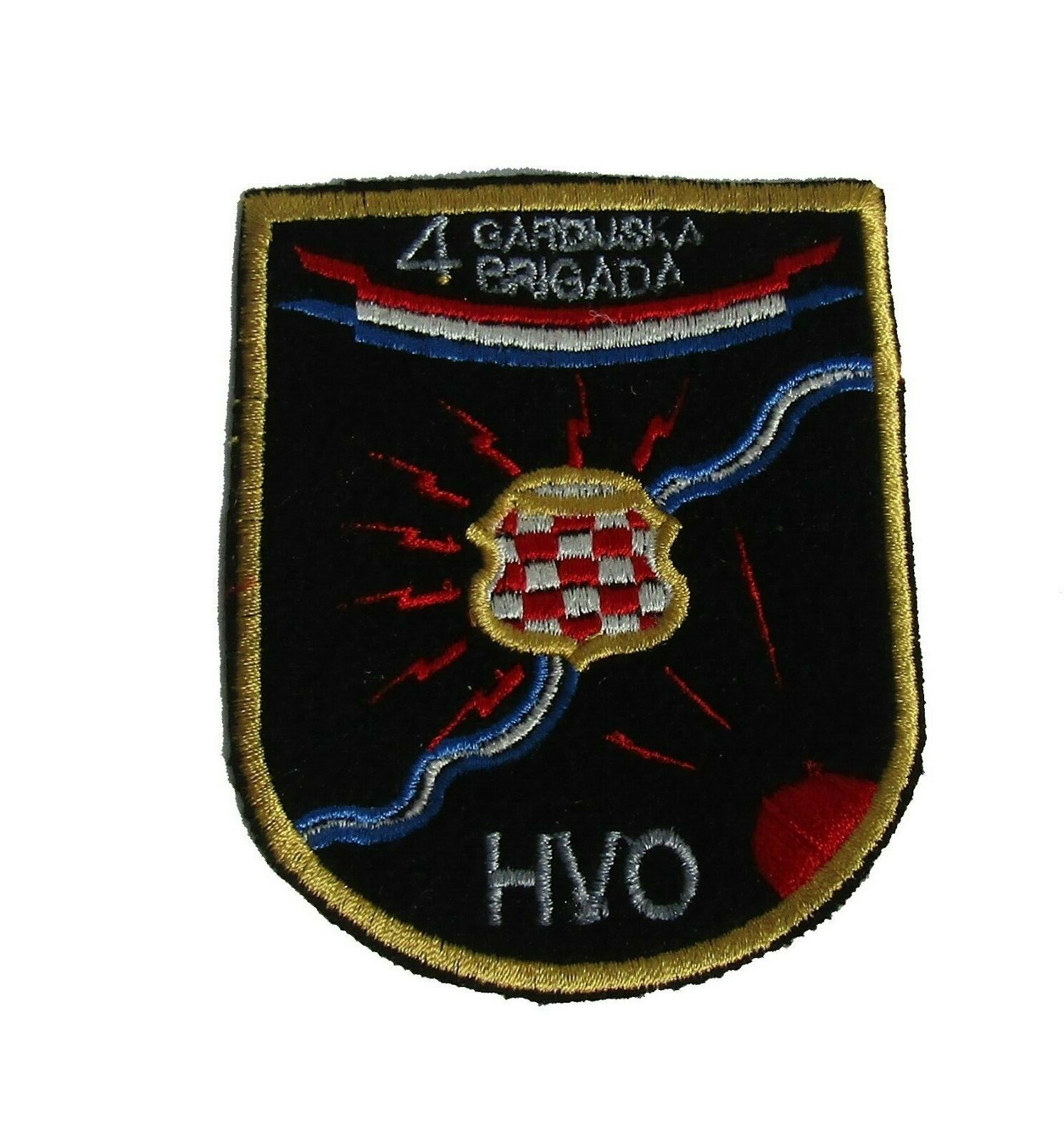 Croatian Sleeve Patch 4th Guards Brigade HVO - Croatian Defense Council ...