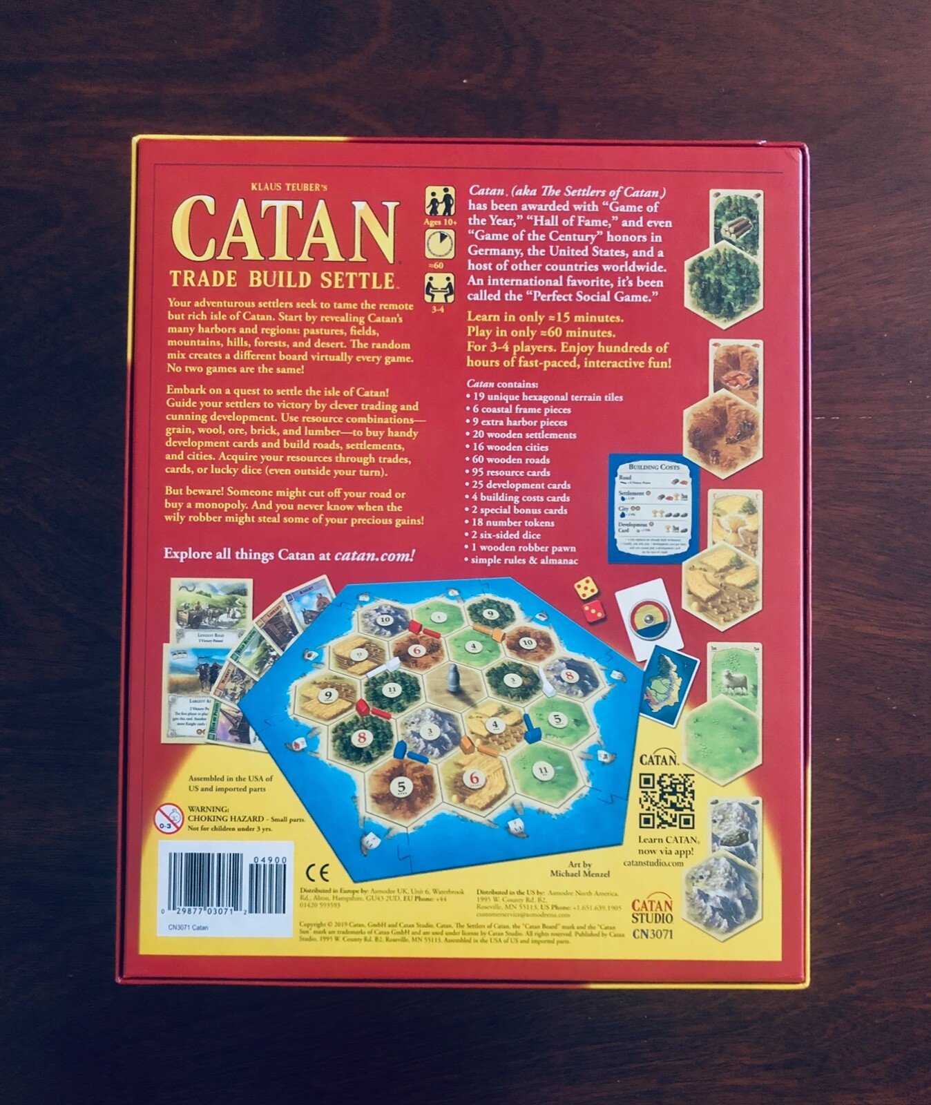 Catan | Empty Game Box, No Components | Official Extra/Replacement Game ...