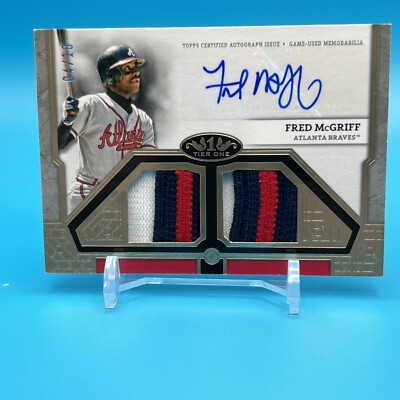 Fred McGriff 2024 Topps Tier One Autographed Dual Relic 4/10 | eBay