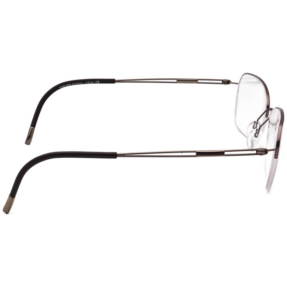 Silhouette Eyeglasses 4337 40 6052 Titan Brown Half Rim Frame Austria ...