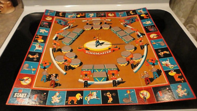 Ringmaster Circus Board Game Vintage 1947 Cadaco Complete No Box | eBay