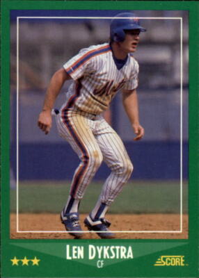 1988 Score #370 Len Dykstra - NM | eBay