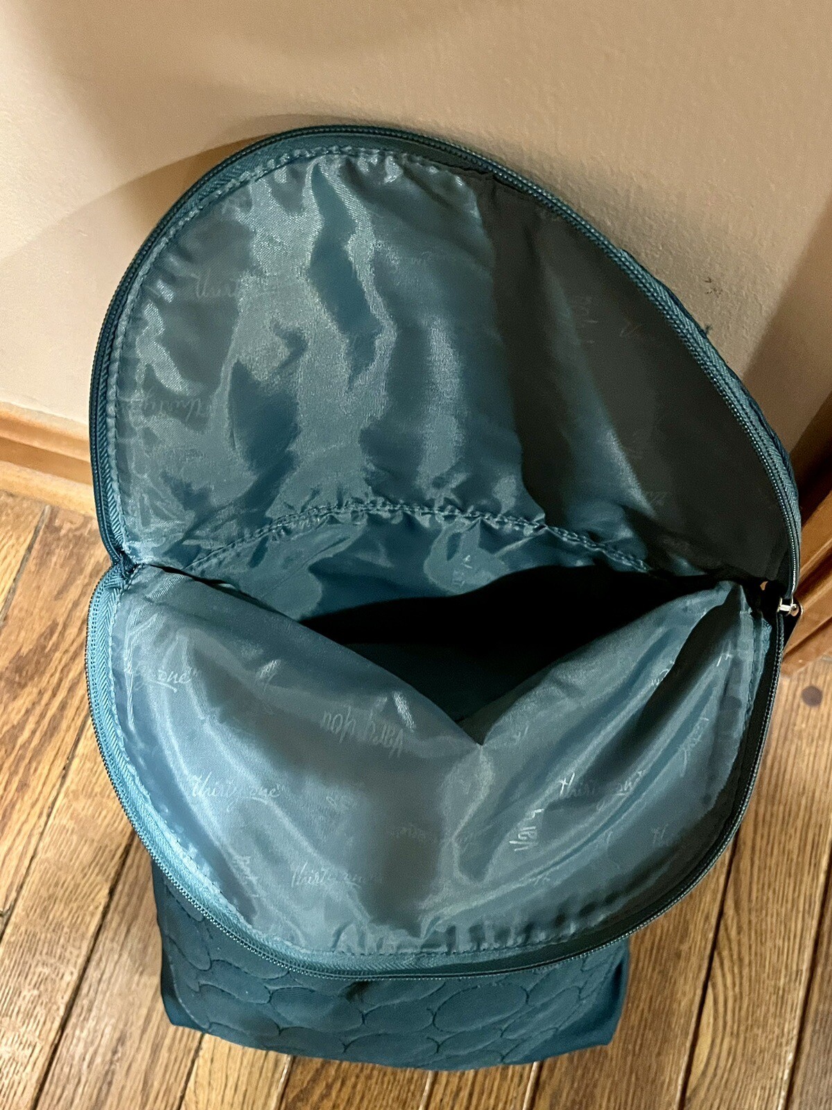 EUC Thirty-One Vary You Convertible Backpack Handbag Quilted Dots Teal ...