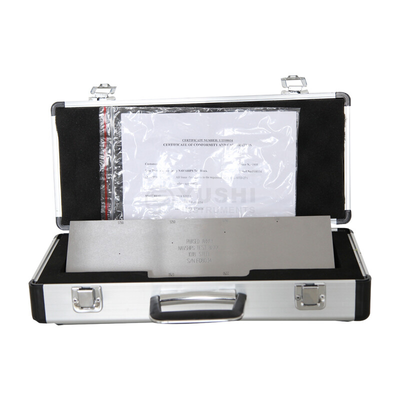 YUSHI Phased Array Block NAVSHIPS NDT Test Block 1018 Steel UT ...