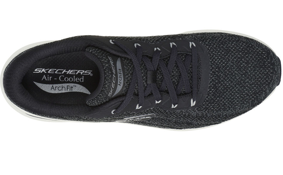 Man Skechers Arch Fit 2.0 Road Wave Shoe 232701 Color Black/White Brand ...