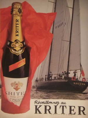 PUBLICITÉ DE PRESSE 1979 RÉVEILLONNEZ AU KRITER VIN MOUSSEUX - VOILIER ...