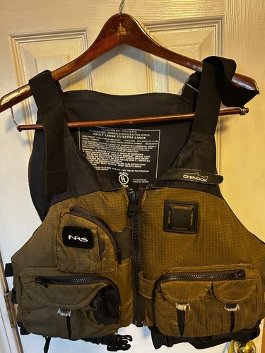 NRS Chinook Fishing Life Jacket | Adult USCG Type III PFD | Large/XL ...