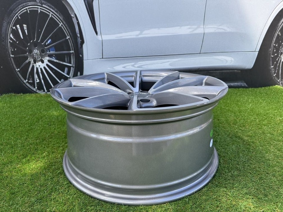 4X R18 Inch 5x112 Audi RS4C Style Grey Polished Wheels: Fits For A4 A5 ...