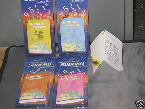 24 Sudoku Puzzles & Answers Keychain Mathematics NEW! | eBay