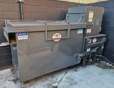 CRAM-A-LOT CS.5 APARTMENT 1/2 YARD SPACE SAVER TWIN CYLINDER TRASH ...